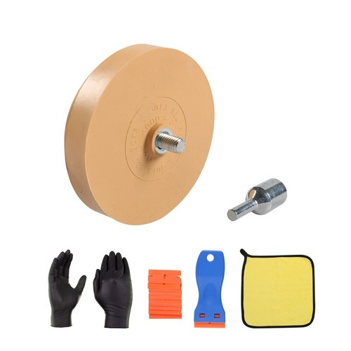 88MM Decal Remover Rubber Eraser Wheel Tool for Drill Adhesive ...