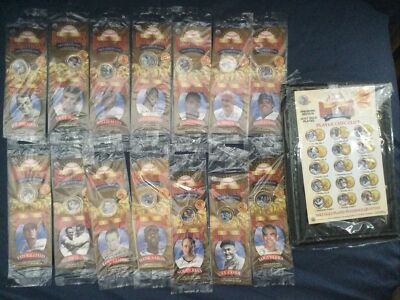 GOLDEN BASEBALL LEGENDS 24K Gold Plated State Quarters Complete Set Of ...