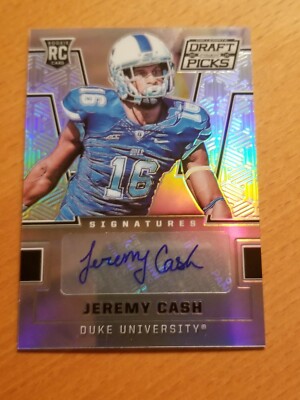 2016 Panini Prizm Draft Picks Autographs #202 Jeremy Cash Duke Rookie ...