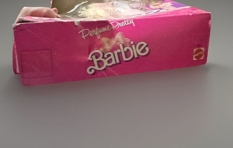 Vintage 1987 Perfume Pretty Barbie Doll Fragrance Pink Gown BOX DAMAGE ...