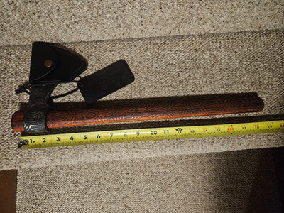 HUGE 19" AUTHENTIC NEW RMJ AX AXE TOMAHAWK GOLD POINT FORGE TRADE HAWK ...