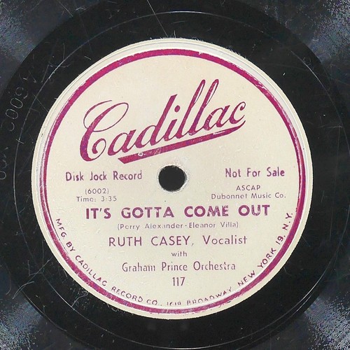 RUTH CASEY That'S When Your Heartaches Begin CADILLAC 117 VG- 78 10" | eBay