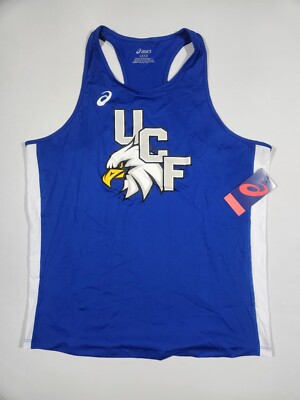 ASICS Mens UCF Eagles Running Track Tank | Royal Blue Large | S091A173 ...