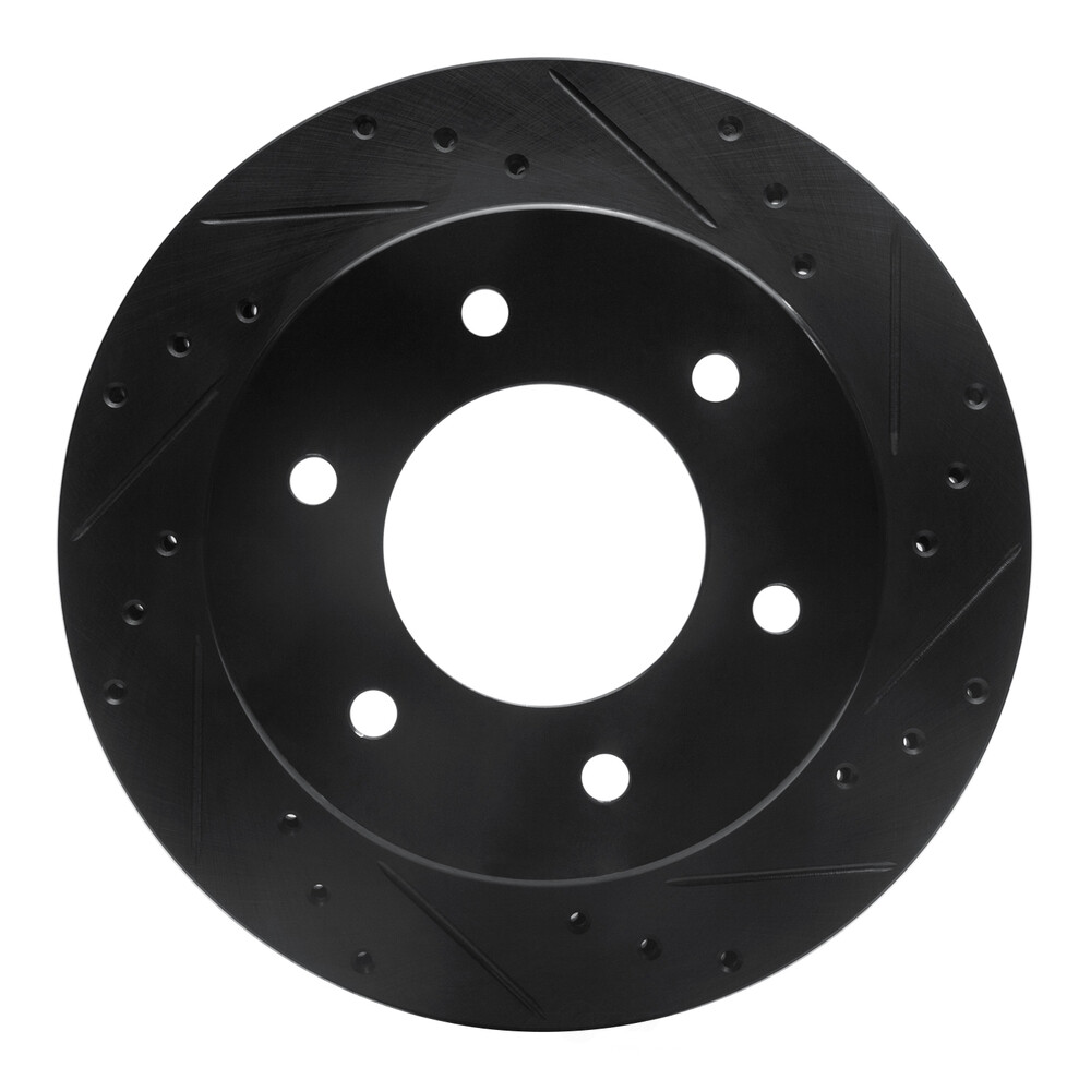 Disc Brake Rotor-Brake Rotor - Drilled And Slotted - Black DFC 633 ...