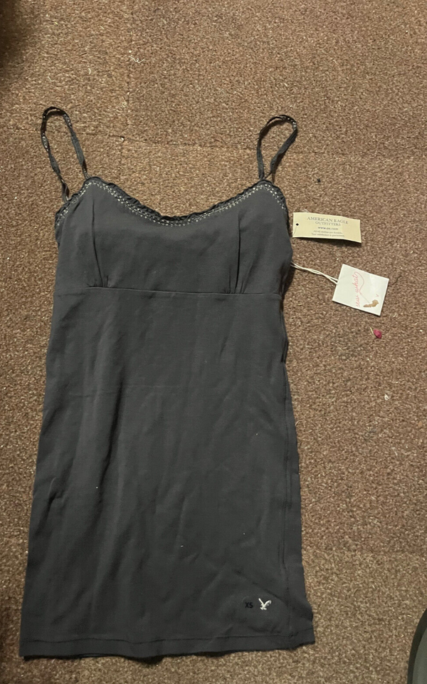 NWT American Eagle Ruffle Shine Cami Tank pretty embellished w shelf ...
