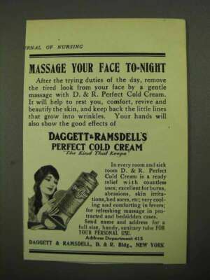 1918 Daggett & Ramsdell's Perfect Cold Cream Ad | eBay