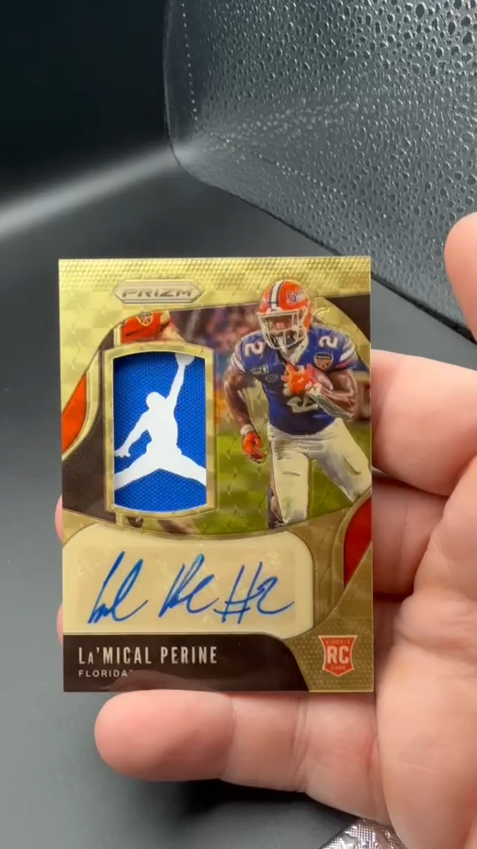 🔥 2020 Prizm Draft Picks La’Mical Perine Gold Vinyl RPA 1/1 Jordan ...