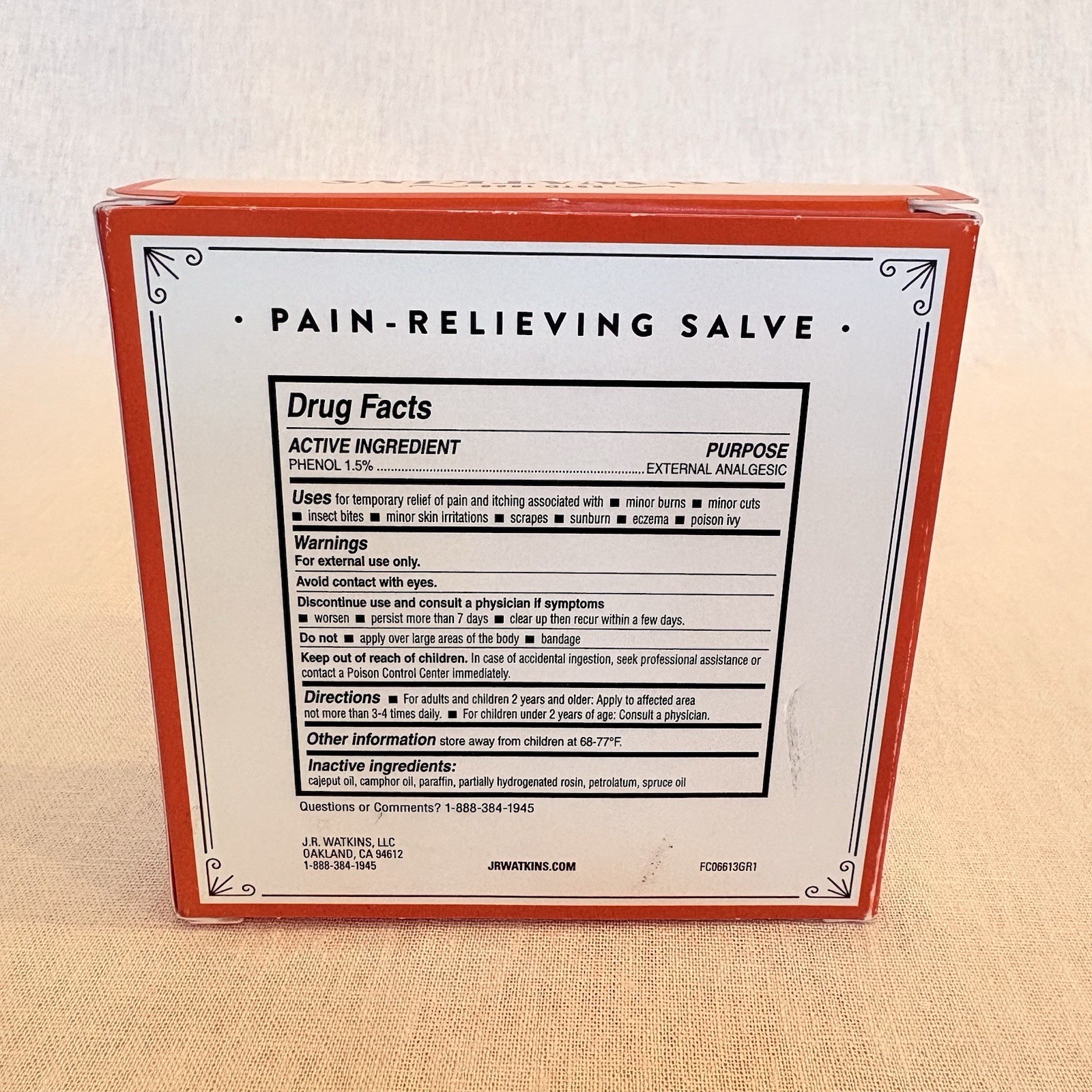 J.R. Watkins Pain Relieving Salve Petro-Carbo 4.3oz BRAND NEW SEALED | eBay