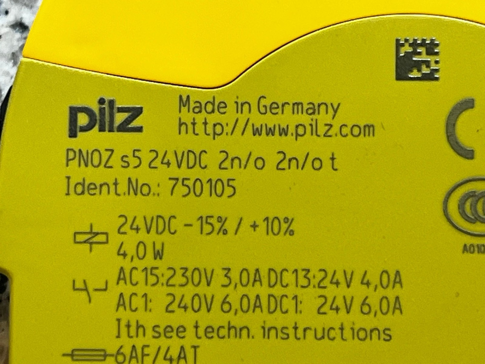 Pilz PNOZ s5 Sicherheitsschaltgerät Not Aus Modul 750105 | eBay.de
