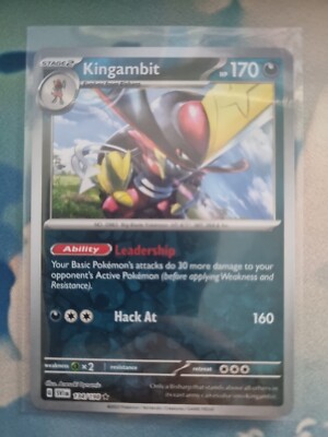 Pokémon TCG Kingambit Scarlet & Violet Base Set 134/198 Holo Holo Rare ...
