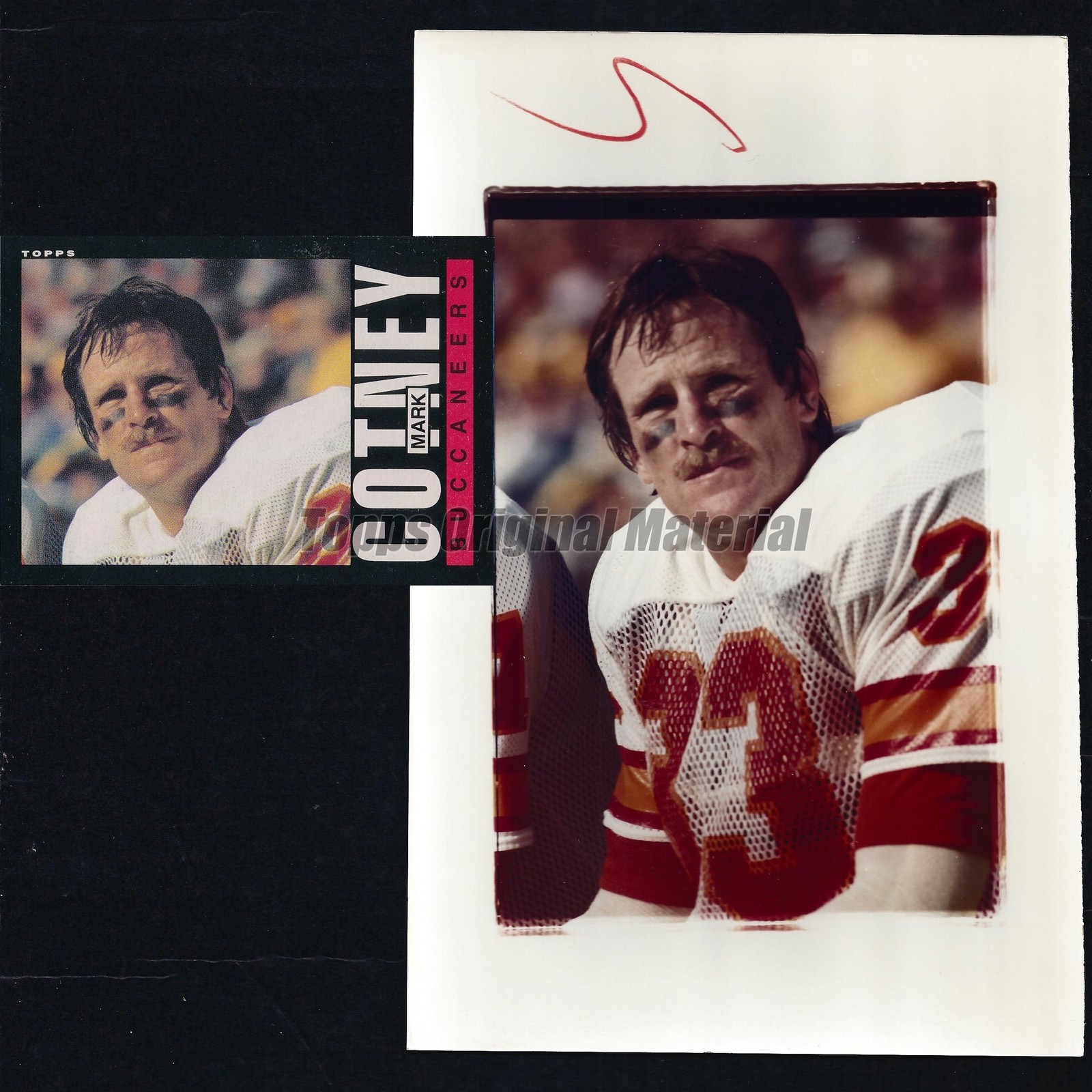 Mark Cotney Buccaneers 1985 Topps Original Extra Photo 5x8 Vault ...