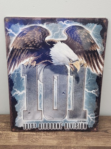101st Airborne Division Army Metal Sign Eagle Sealed Unique Artwork 7. ...