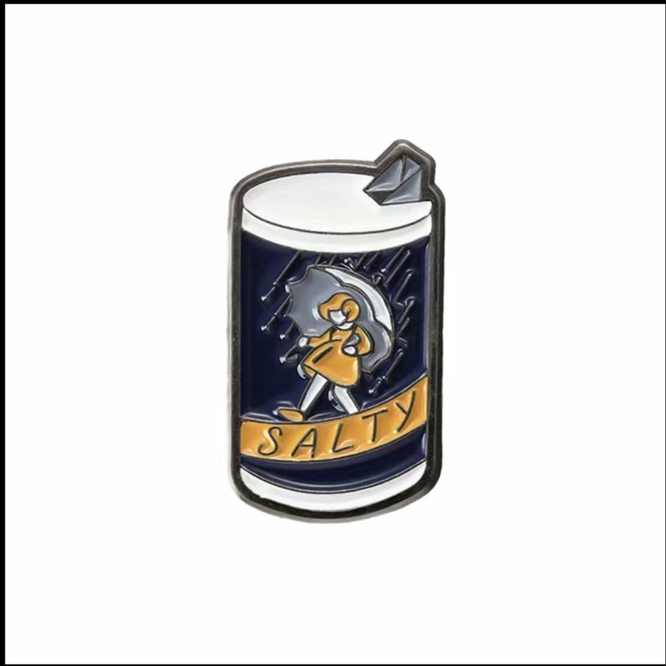 Salty Pin | Morton Salt Girl | Sarcastic Funny Edgy | Backpack Clothing ...