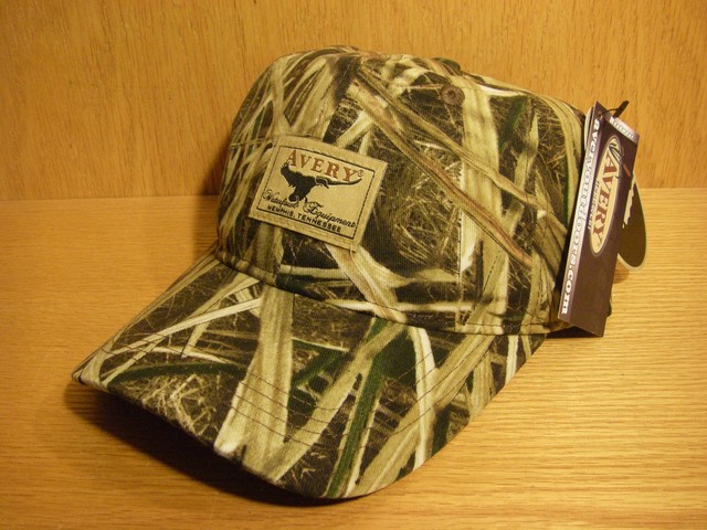 Avery GHG Waterfowl Equipment Logo Oil Cloth Cap Hat Shadow Grass ...