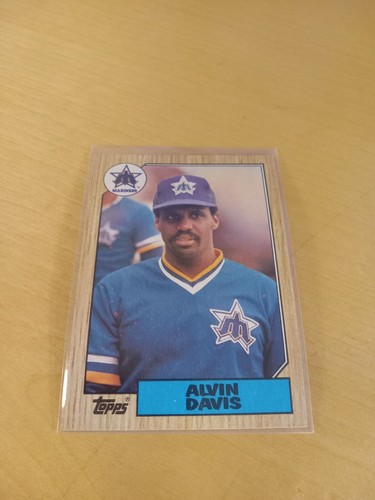 1987 Topps #235 ALVIN DAVIS Seattle Mariners Baseball Card, 1st Base ...