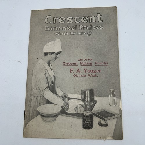 Crescent Economical Recipes Baking Powder Booklet Olympia Wa ...