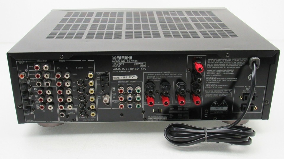 Yamaha AV Receiver Amplifier Dolby Digital Surround RX-V530 Cinema ...