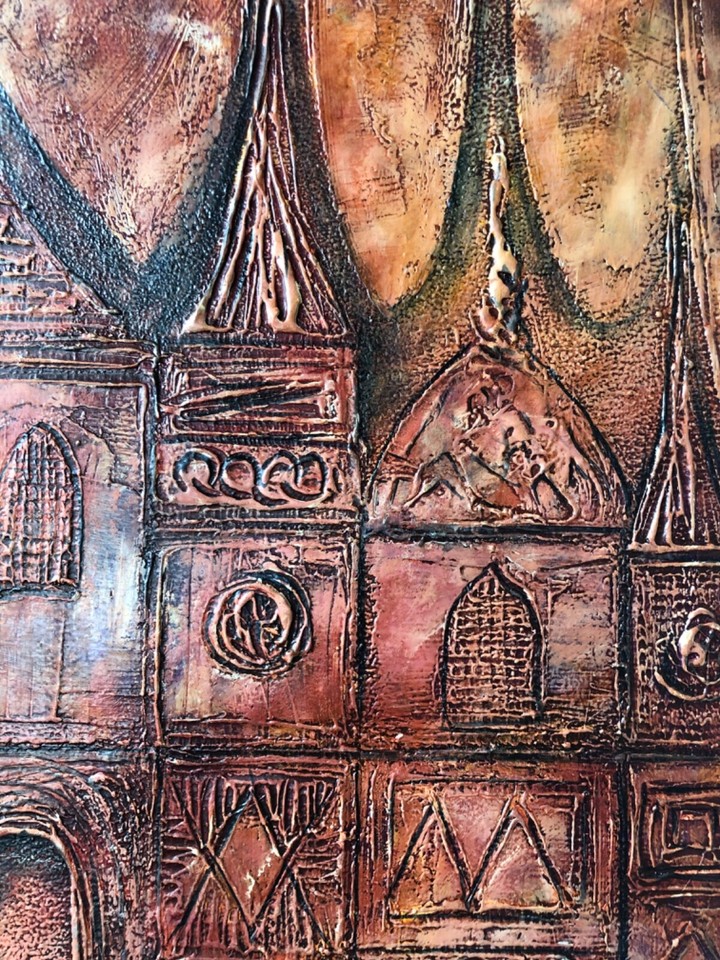 Large Framed Abstract 3D Art Relief on Board by Jack Ray | eBay