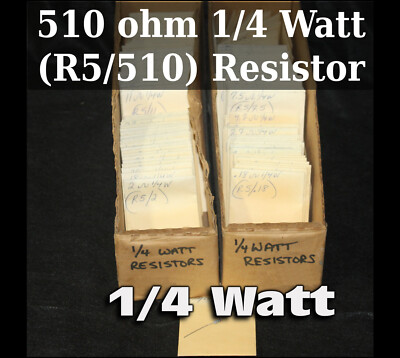 510 ohm 1/4 Watt (R5/510) Resistor - 63875 | eBay