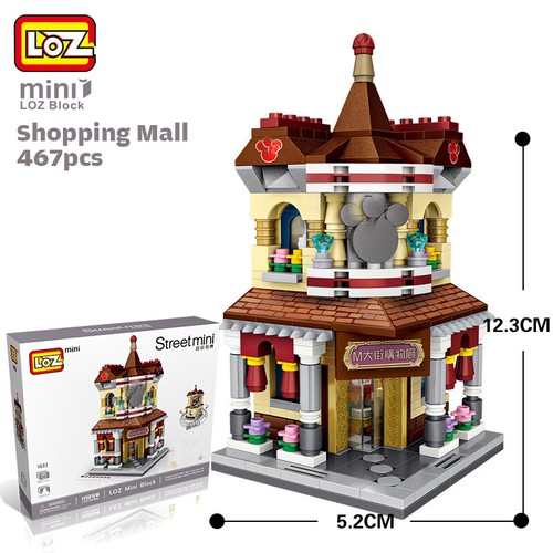 LOZ Mini Blocks ShoppingMall Street Building Blocks Set Micro Bricks ...