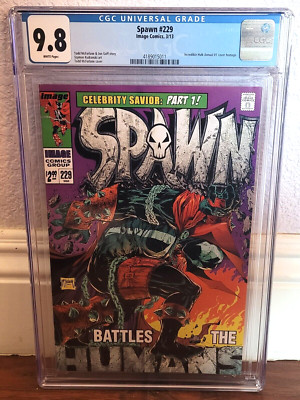SPAWN #229 (3/13) CGC 9.8 ~ WP ~ TODD MCFARLANE COVER ~ HULK ANNUAL #1 ...