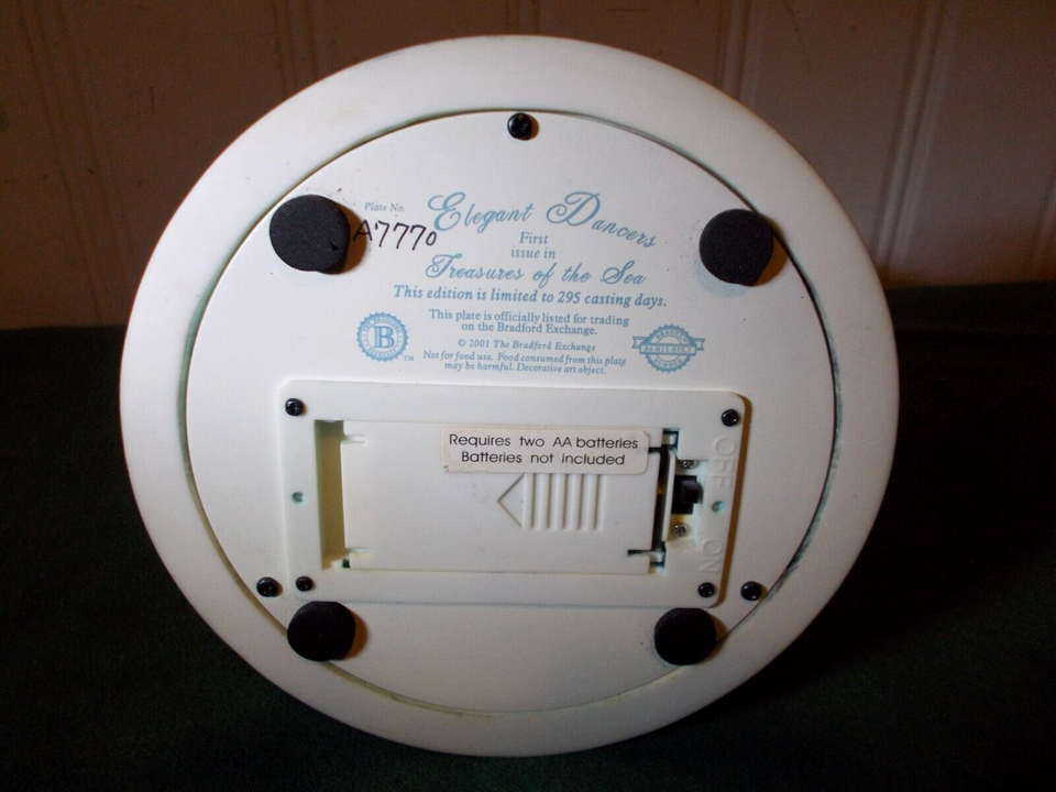 BRADFORD EXCHANGE ELEGANT DANCERS LIGHT UP DOLPHIN DISPLAY PLATE ...