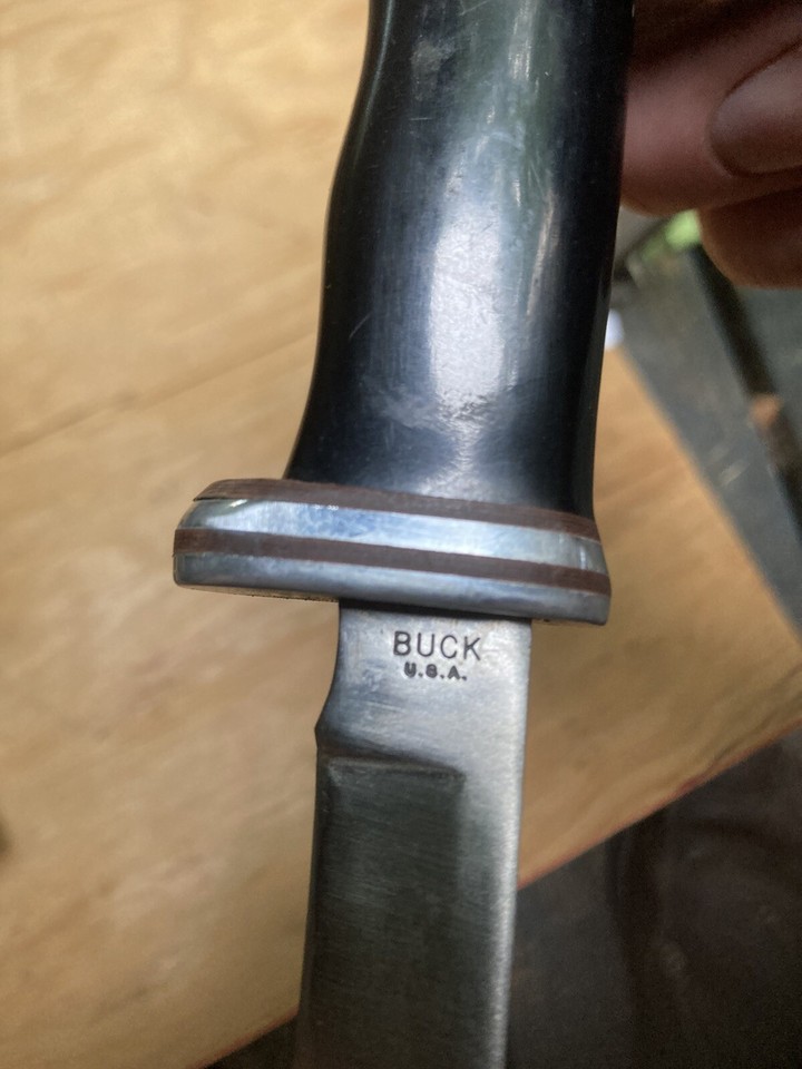 Vintage Personal Buck Pre Date Code 2 Line Inverted 118 Knife USA orig ...