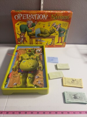 Vintage Shrek Operation Board Game Milton Bradley | eBay