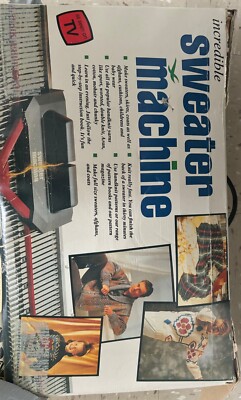 Bond Incredible Sweater Machine Knitting Machine - Black 736981010010| eBay