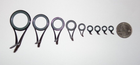 New Set of 9 Fuji BLVLG & BLG Hardloy Black Fishing Rod Spinning Guides ...