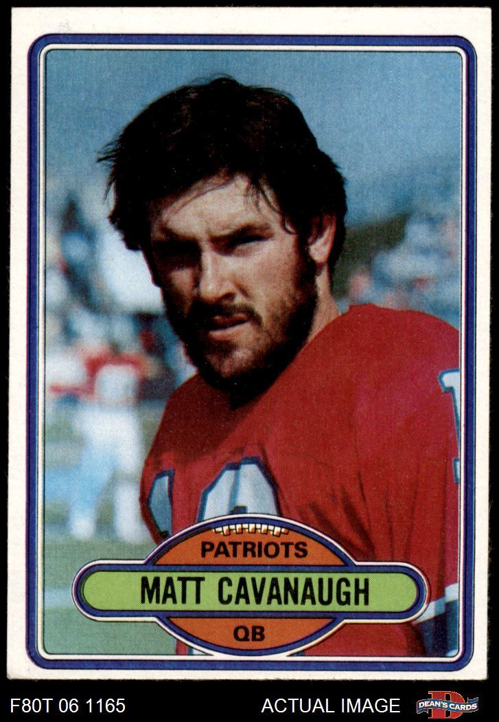 1980 Topps #99 Matt Cavanaugh Patriots RC Pittsburgh 5 - EX | eBay