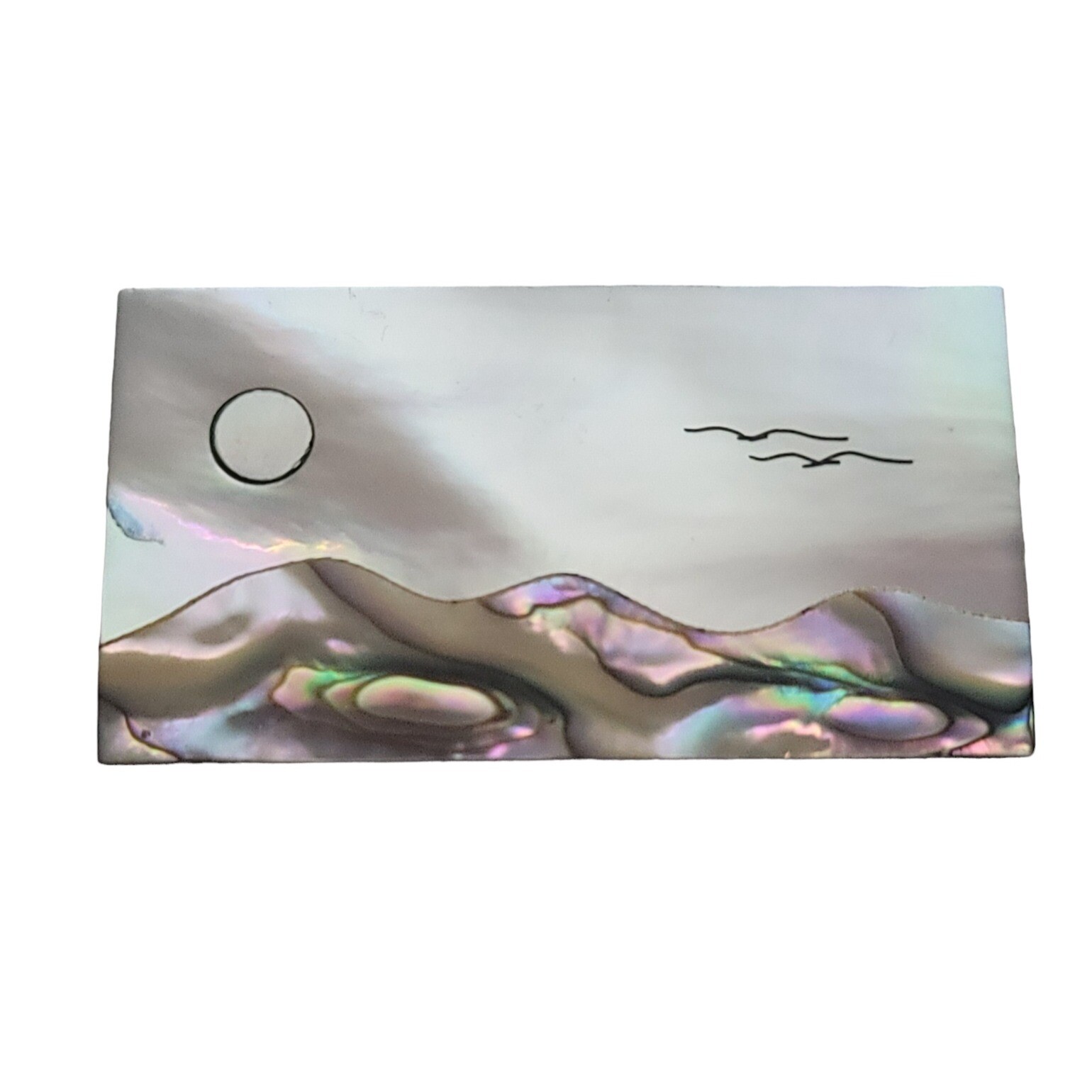 Shell, Abalone Story Teller Inlay Landscape, Seascape… - Gem
