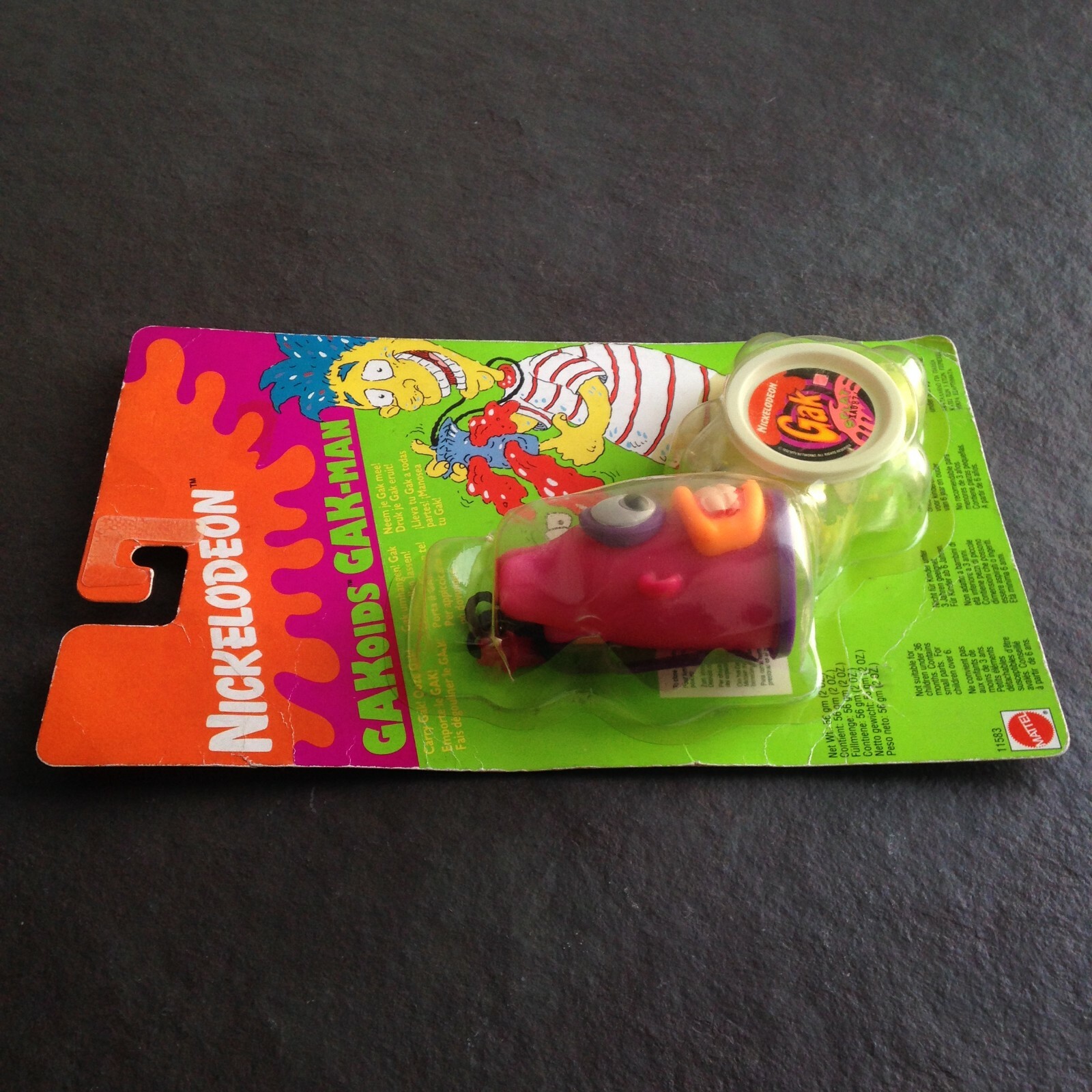 1993 MATTEL NICKELODEON GAKOIDS BERRY GAK-MAN GAK SPLAT MOC FACTORY ...