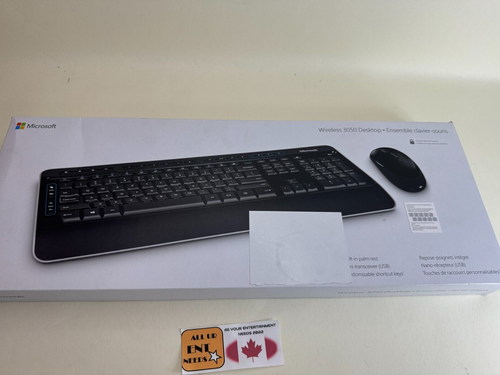 Microsoft Wireless Desktop 3050 Standard French Keyboard & Mouse Set ...