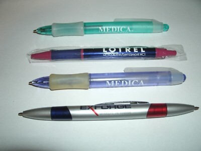 Lot of 4 new Drug Rep Pharmaceutical Pens Pharma | eBay