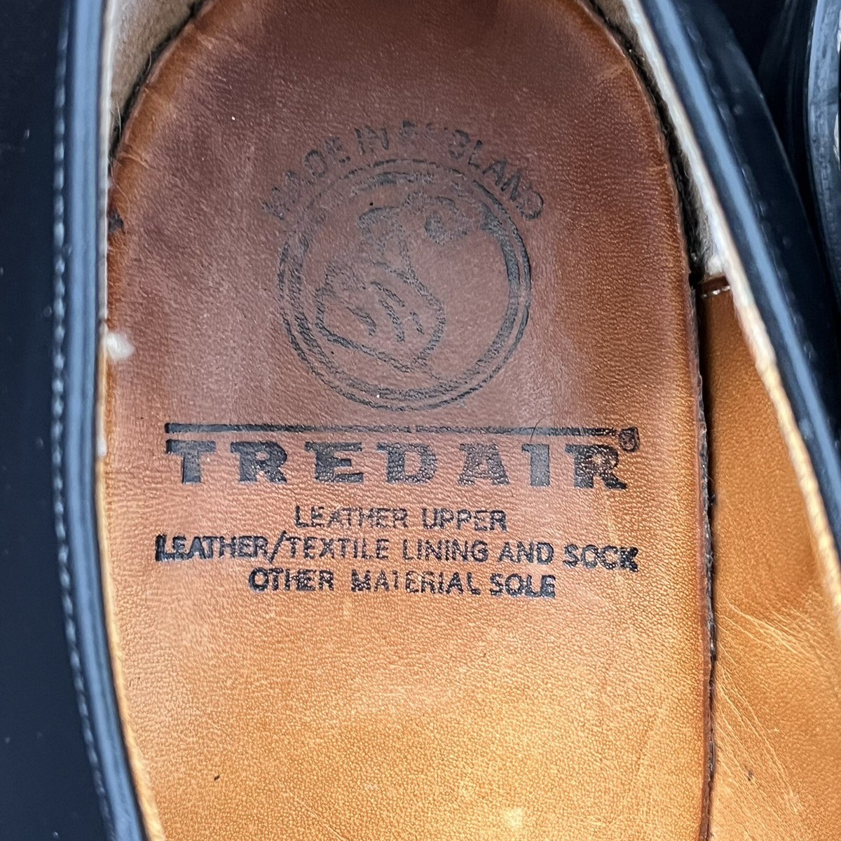 Vintage VERY RARE Tredair Barbed Wire Stitch Black Oxford Vintage VERY RARE Tredair Barbed Wire Stitch Black Oxford