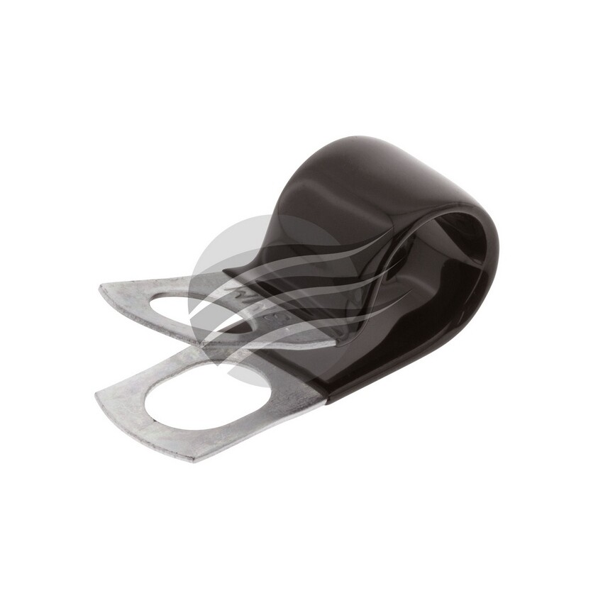 Jaylec CMPC13 13mm Coated Metal P-Clip 10mm Mounting Hole PVC 10 Pack ...