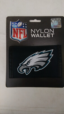 New NFL Licensed Nylon Tri-Fold Wallet w/ Clear Insert Philadelphia ...