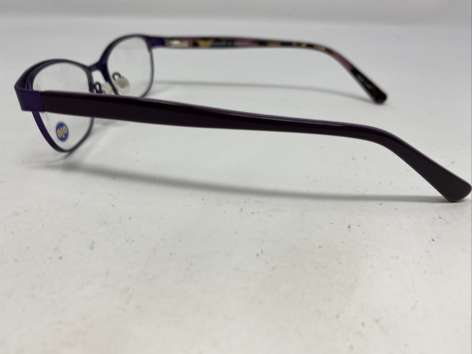 OIO OT22 55/PUR 47-15-130 B:30 Purple Metal Full Rim Eyeglasses Frame ...