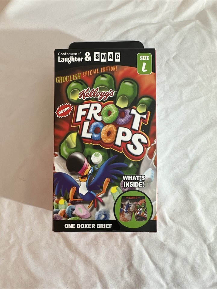 Fruit Loops Cereal SWAG Funny Boxer Briefs in Gift Box, Men's Size ...