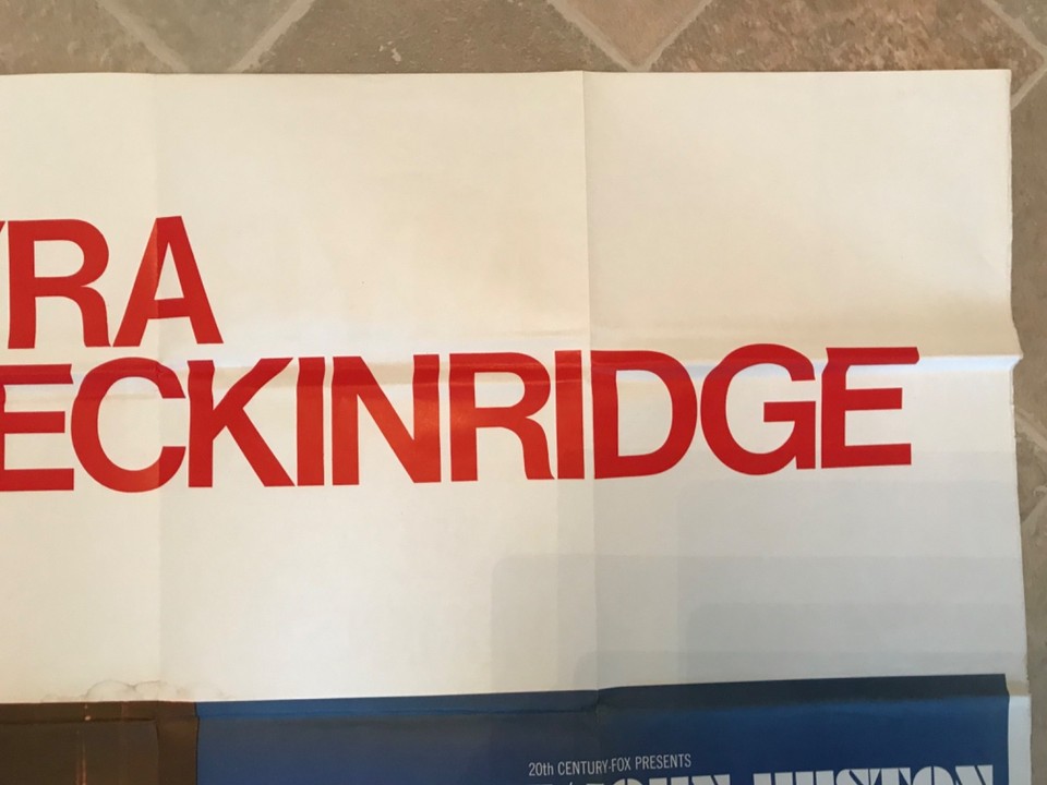 Poster Myra Breckinridge Original 1970 Uk Quad 40 X 30 Folded Fair Cond 6371