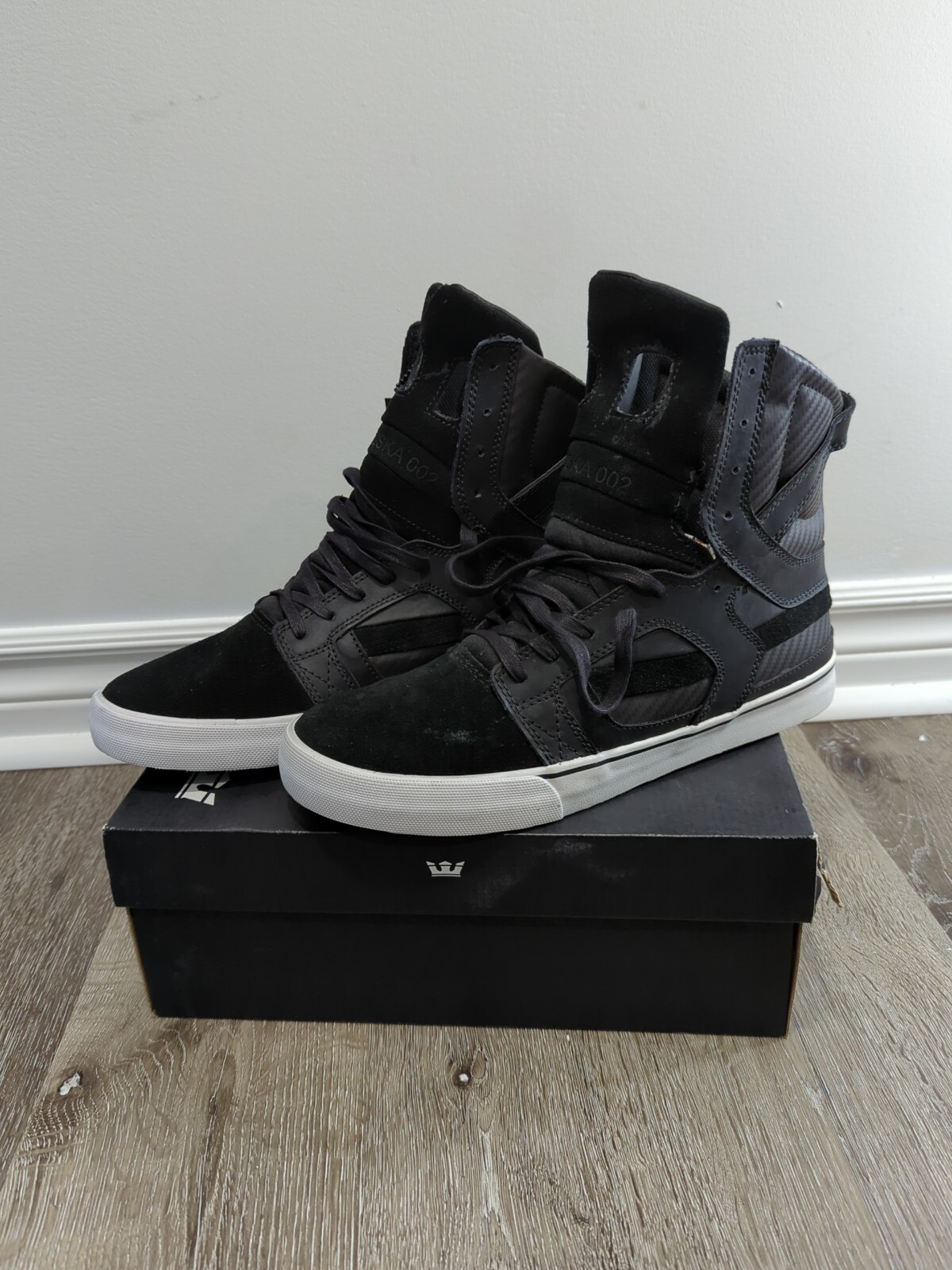 SUPRA Skytop2 High cut sneaker Black & White Muska 002 - Gem