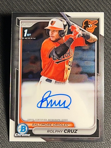 2024 Bowman Chrome 1st PROSPECT ROOKIE AUTO Rolphy Cruz, item 2 | eBay