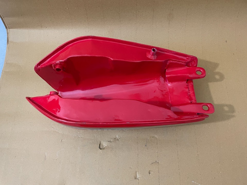 Yamaha DT175 DT 175 1977 -78 Steel Red Painted Fuel Petrol Gas Tank ...