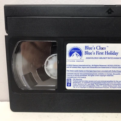 Nick Jr Blue’s Clues First Holiday VHS | Grelly USA