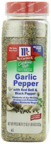 McCormick California Style Garlic Pepper 22 Oz for sale online | eBay