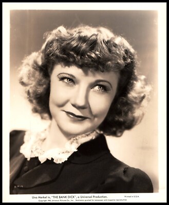 Hollywood Beauty UNA MERKEL STUNNING PORTRAIT 1940s STYLISH POSE Photo ...