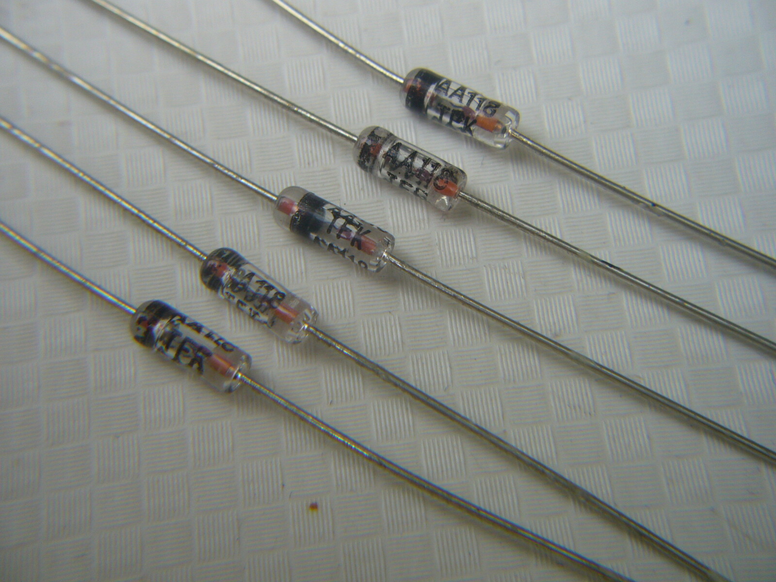 1 pcs- AA118 Original TFK Germanium Diode. NOS part. Replacing OA91 for ...