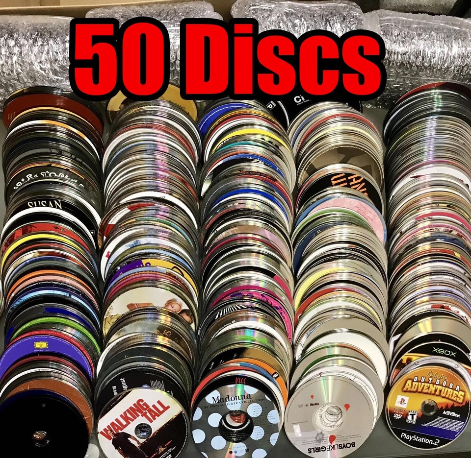 Loose DISC ONLY DVD Lot Wholesale 50 100 500 Bulk Random Movies Kids ...