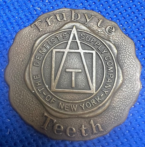 Trubyte Teeth Dentistry Supply Company Medal Coin Bronze #1362 | eBay